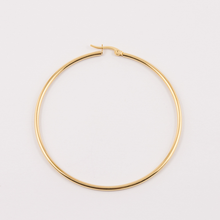 Handropolis | Gold Plated Steel Hoop 6.2cm